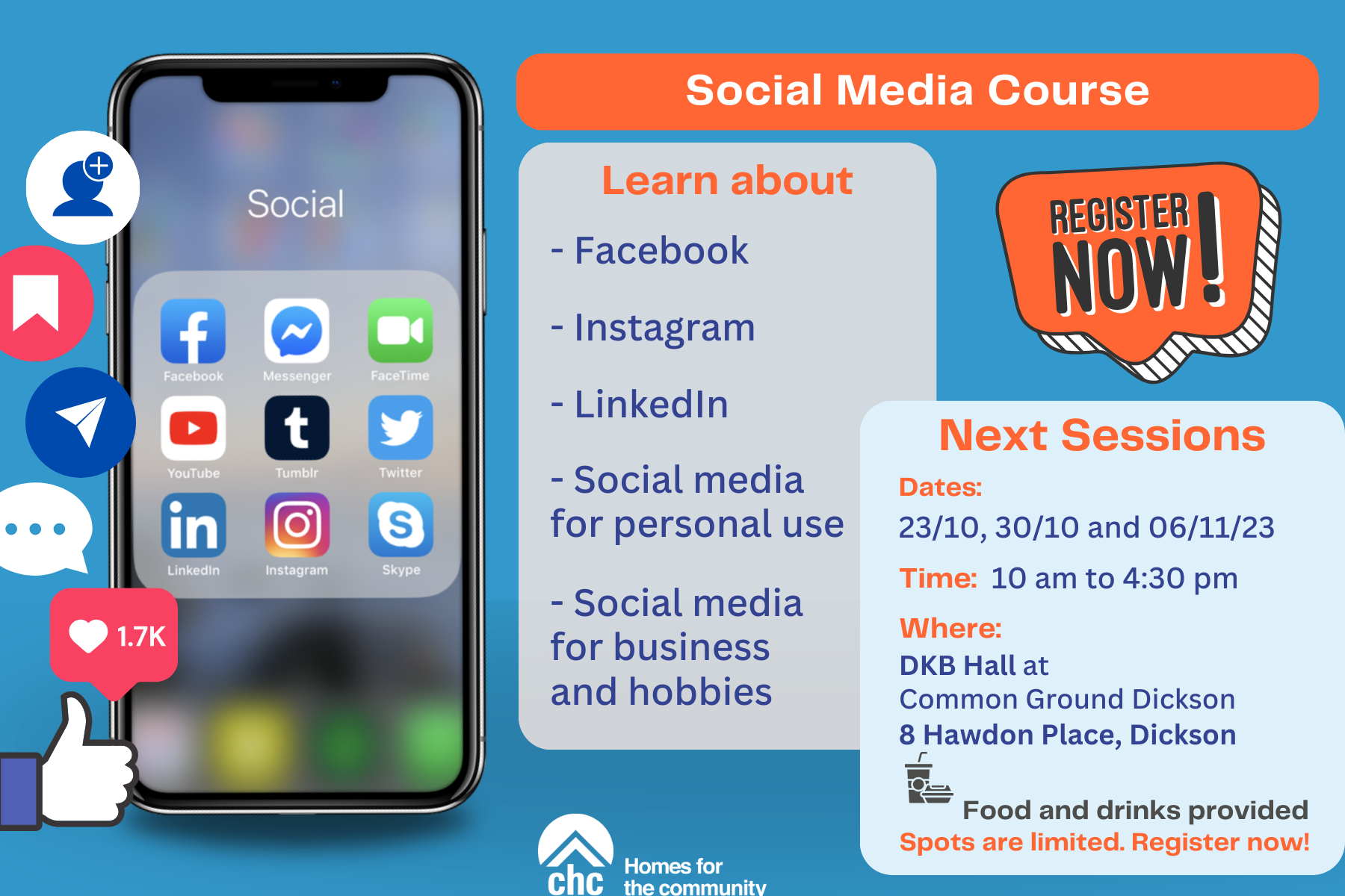 Digital Literacy Program: Social Media Course - CHC